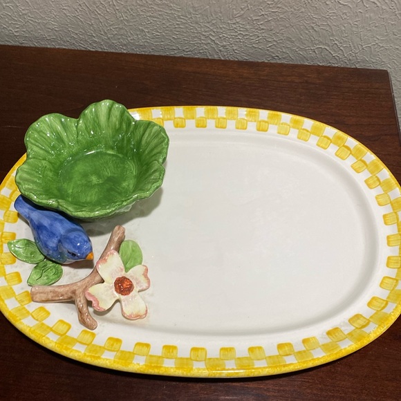 Cali | Dining | Vintage Cali Ceramics Pottery Serving Platter With3d ...